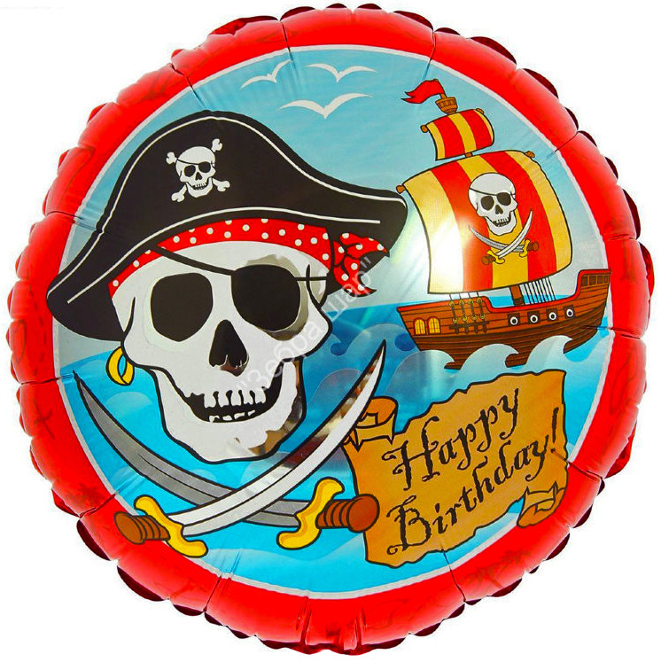 ФМ021 FLEXMETAL-ФМ Коло 18" Happy Birthday - пірат: продажа, цена в ...