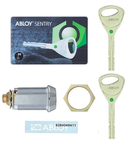 Купить Замок для оборудования ABLOY CL103 19мм 28,5мм SENTRY 2KEY STR B ...