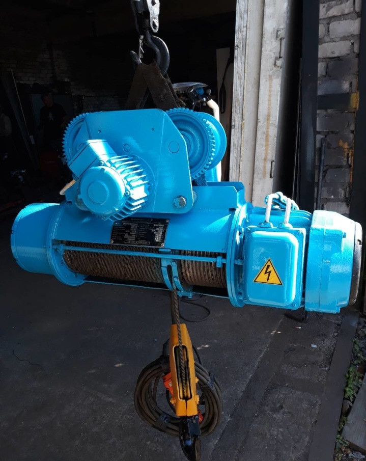Канатный электрический тельфер 2т с высотой подъема 6м производства ...