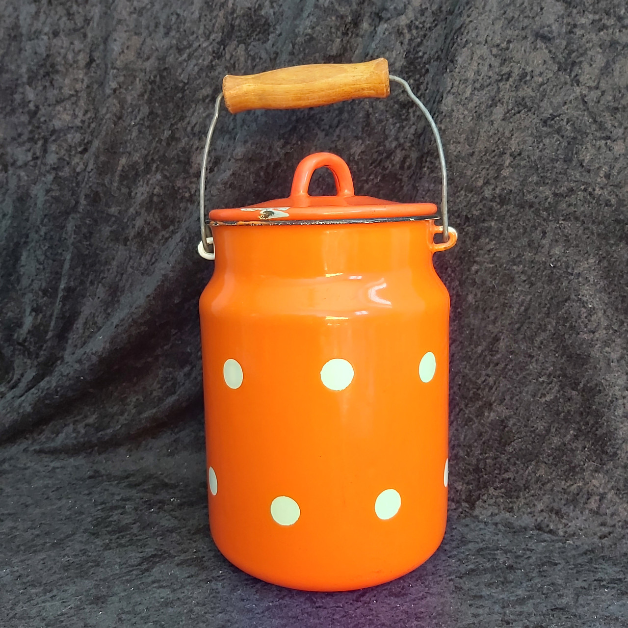 Бидончик эмалированный Горох Винтаж СССР 3-х литровый, цена 350 грн ...