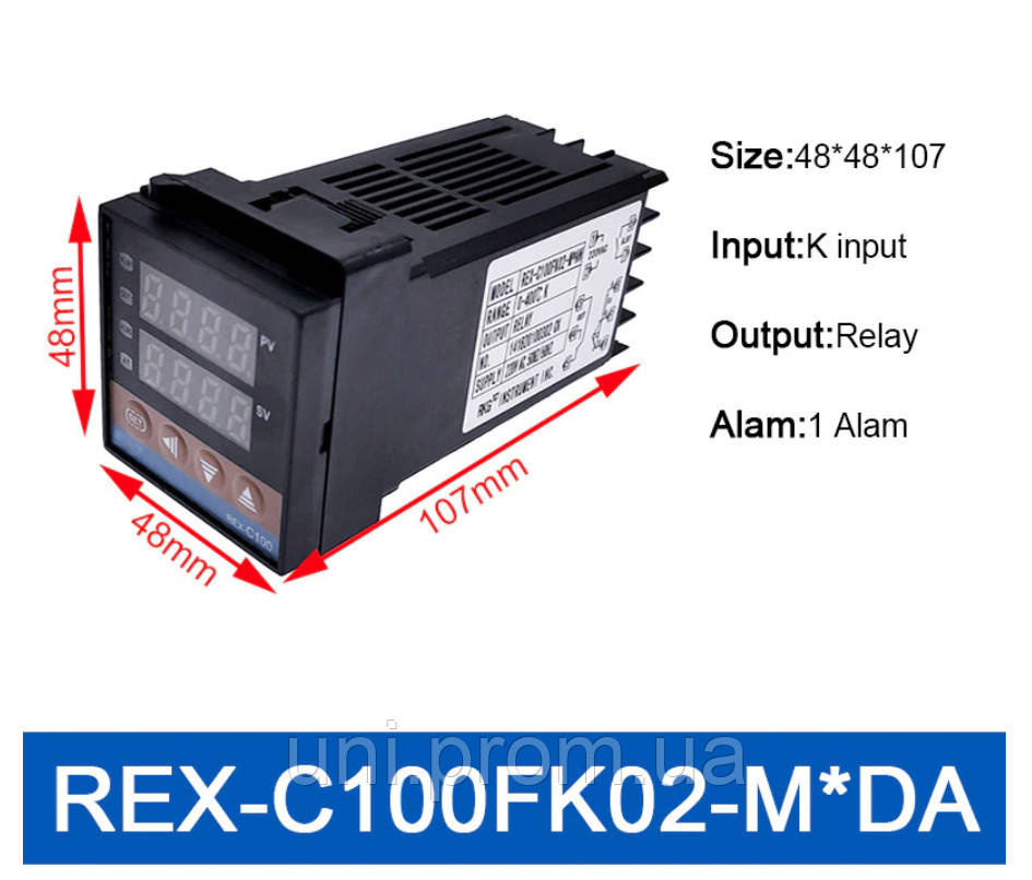 Термо Реле PID Регулятор REX C100(M) 0 до 400 C Термореле — Купить ...