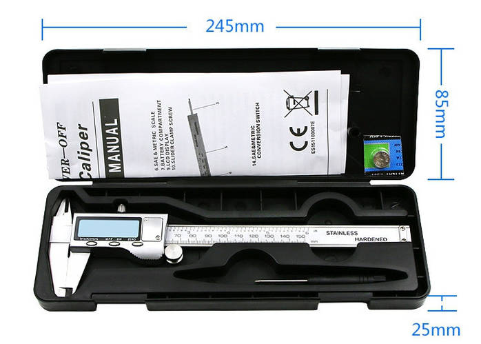 Штангенциркуль металлический электронный цифровой ADA instruments ...