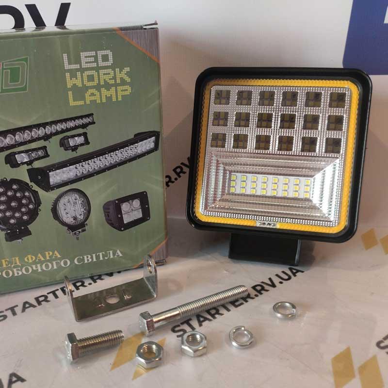 Лед Фары на Трактор - LED Фара Прямоугольная 63w 2-х Режимная (Рабочий ...