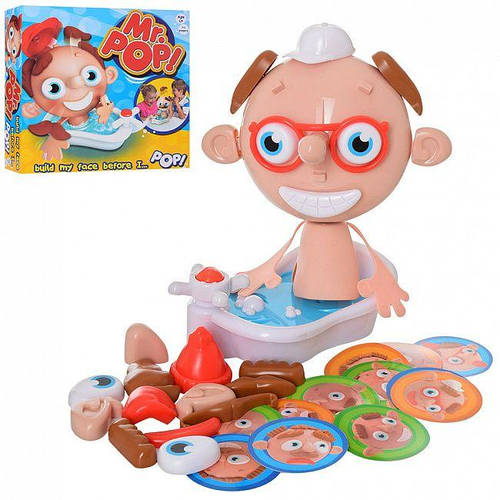 Настольная игра Mr. Pop 145 Мистер Поп ванна собери лицо 12 карт таймер ...