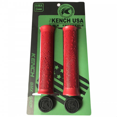 Грипсы BMX Kench KH-GP-06-RED красные без фланцев (ручки руля) (ID ...
