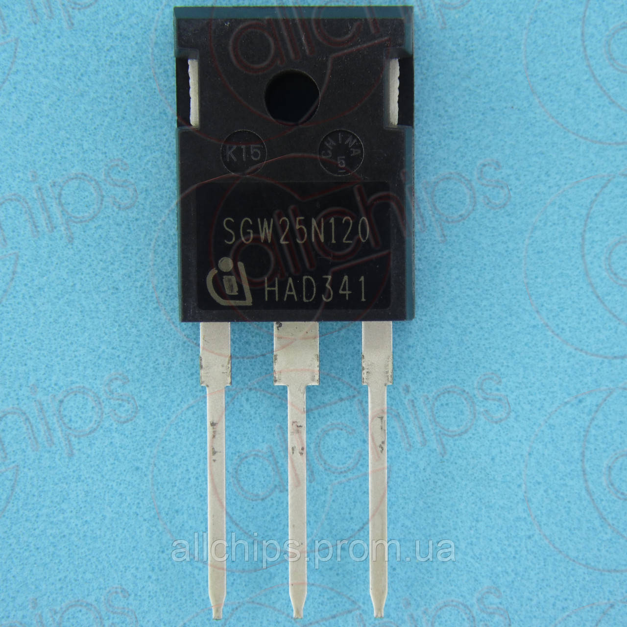 Купити IGBT NPN 1200В 25А Infineon SGW25N120 TO247, ціна 418.34 грн ...