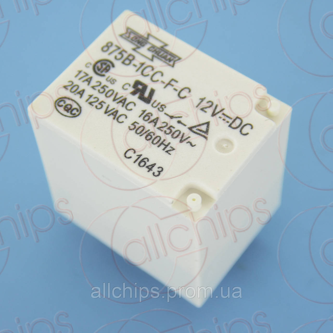 Реле 12В 20А Song-Chuan 875B-1CC 12VDC Relay (ID#1074736040), цена: 134 ...