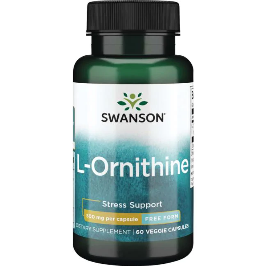 Л-Орнитин / L-Ornithine, Swanson, 500 мг 60 растительных капсул ...