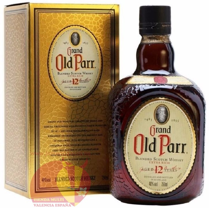 Виски Гранд Олд Пар 12 лет, 1л, 40% Whisky Grand Old Parr 12 y.o ...