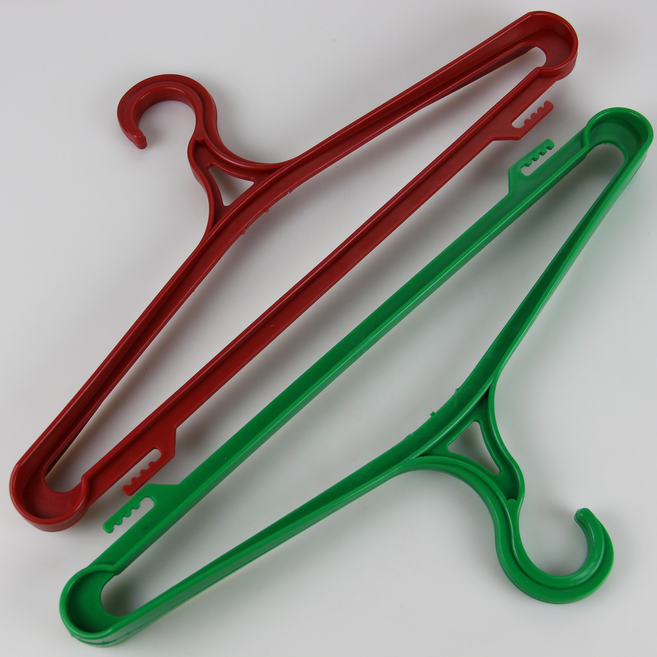 Вешалка тремпель для одежды 45 см с пластиковым крючком цвет ассорти ...