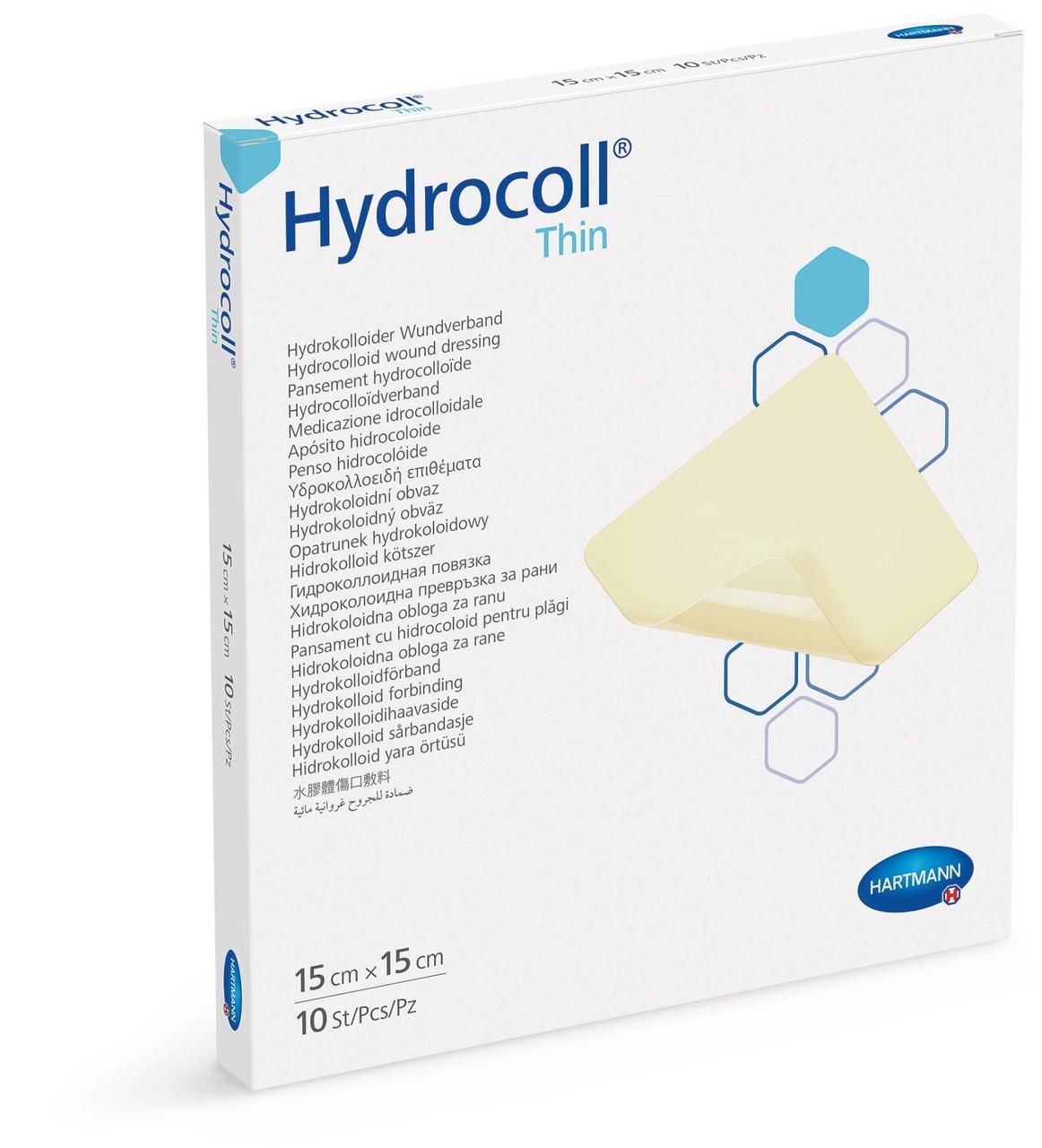 Hydrocoll Thin / Гидрокол 15х15см - гидроколоидная повязка, поглощающая ...