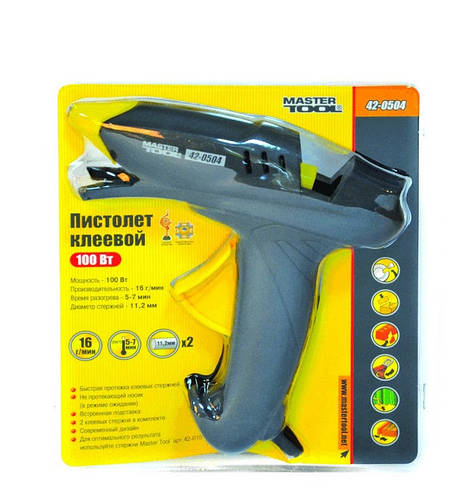 Пістолет клейовий MASTERTOOL 42-0504 100 Вт, 16 м/хв (ID#226112365), цена: 367 ₴, купить на Prom.ua
