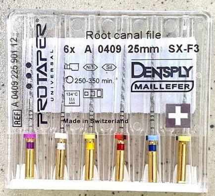 Купить Протейперы машинные (Protaper), Dentsply Maillefer F1,F2,F3,S1 ...