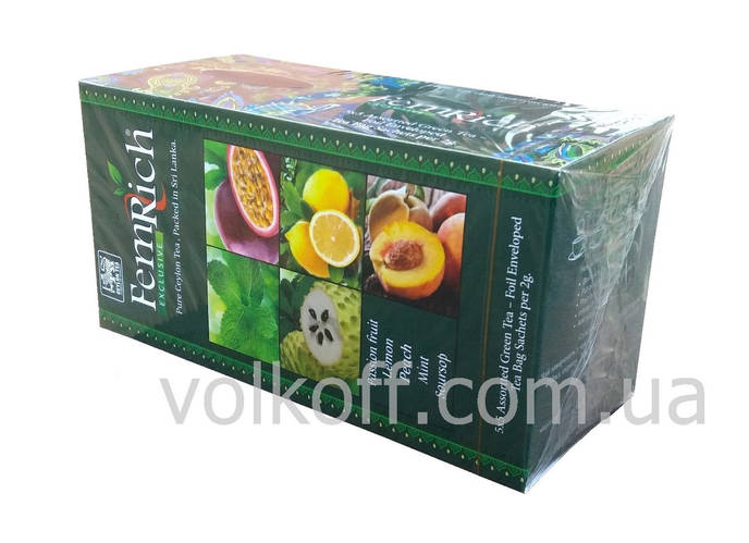 Купить Чай пакетированный зелёный Femrich Assorted Green Фемрич Ассорти ...