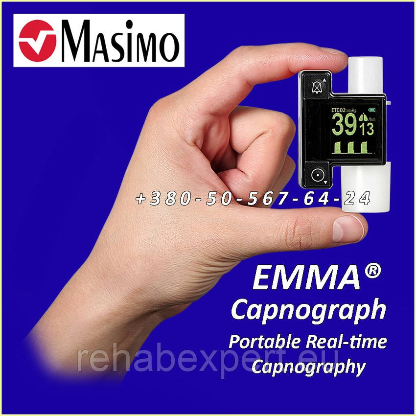 Портативний Капнограф Masimo EMMA Capnograph: Капнографи від "Рехаб ...