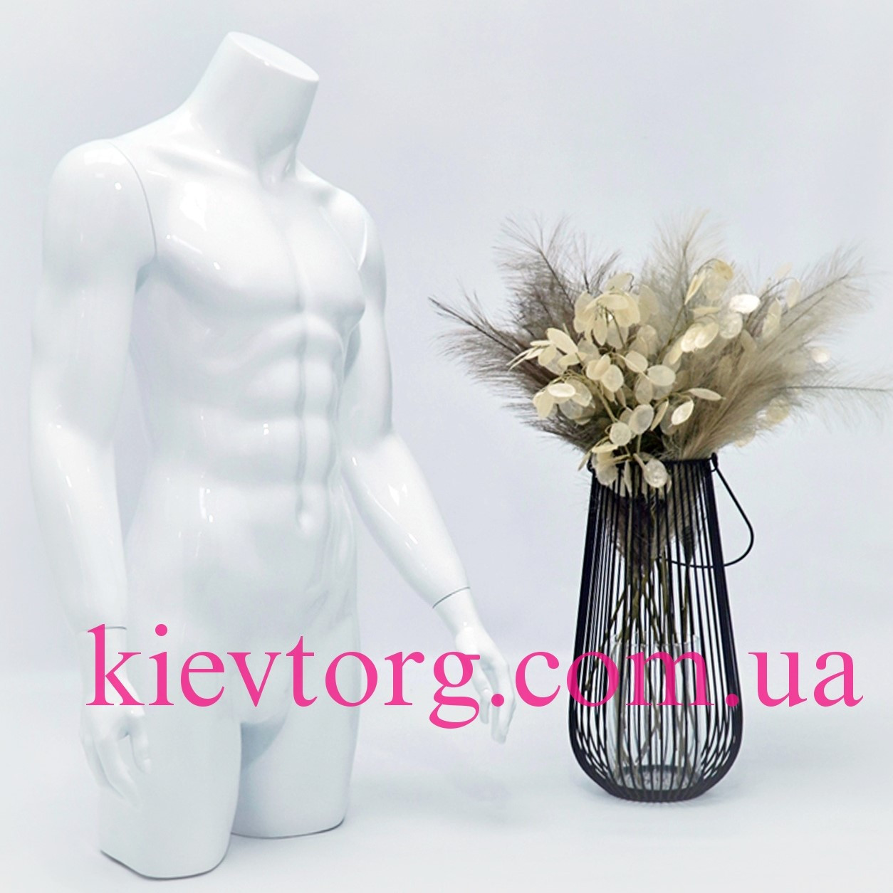 Манекен мужской торс белый для магазина одежды (ID#1479196328), цена ...