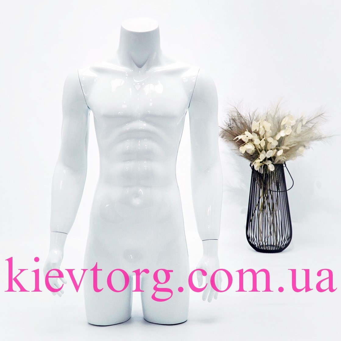 Манекен мужской торс белый для магазина одежды (ID#1479196328), цена ...