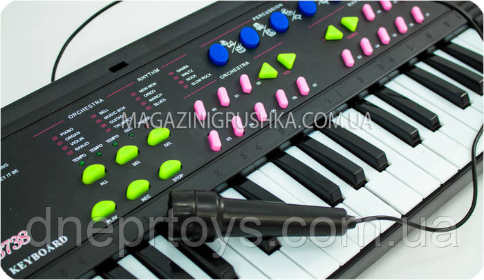 Детское пианино-синтезатор с микрофоном «Electronic Keyboard», цена 453 ...