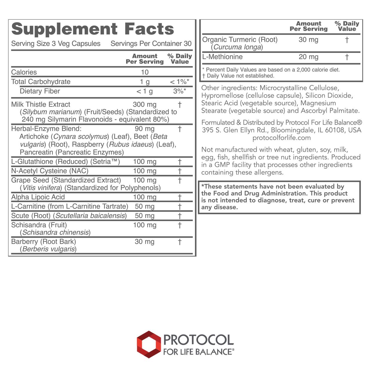 Protocol for Life Balance Liver Detox Support / Підтримка під час виведення токсинів із печінки ...