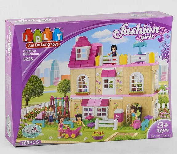 Конструктор Двухэтажный домик друзей, 189 деталей, JDLT 5228 (6/2) (ID#1481175889), цена: 1140 ...