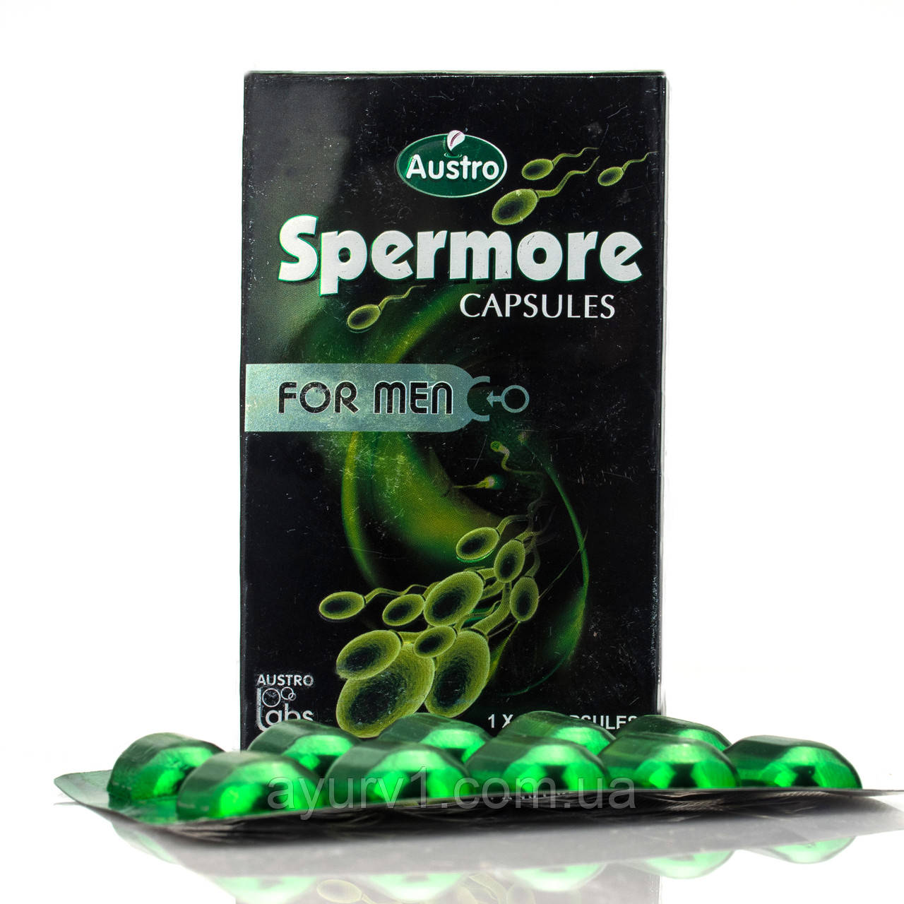 Капсулы для мужчин / Austro Labs / Spermore / Индия / 10 капсул (ID ...
