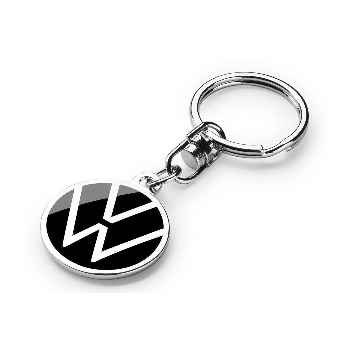 Брелок Volkswagen Logo Keyring, Black and Chrome, 37 mm., артикул ...