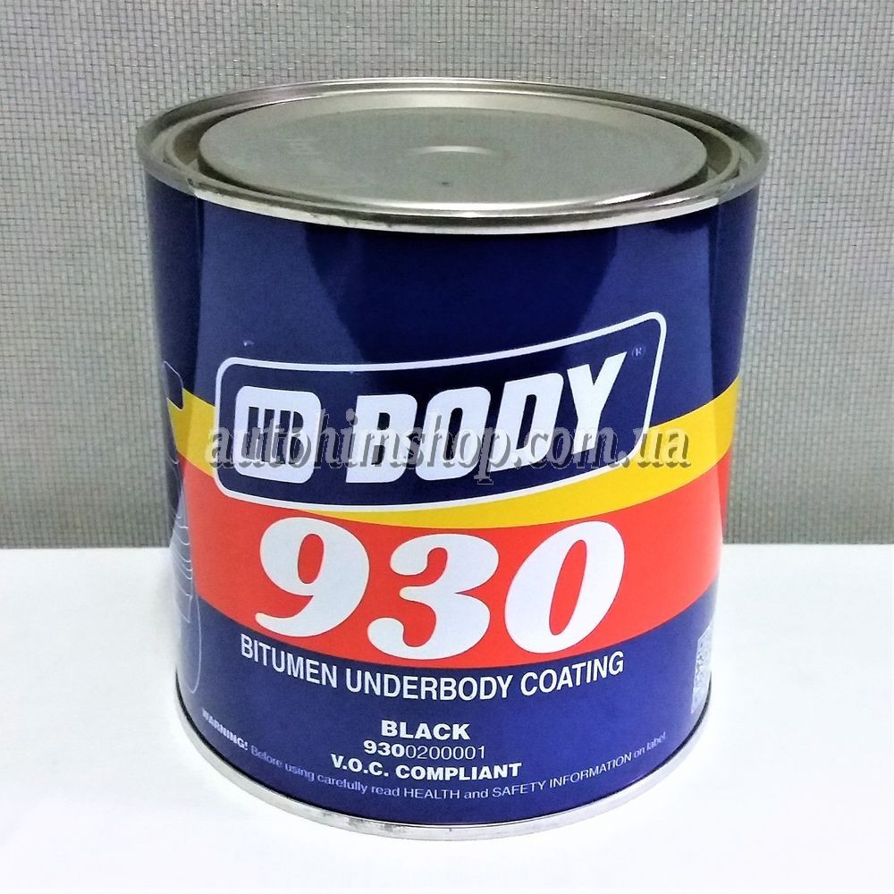 Антикоррозийная битумная мастика черная Body 930 1кг, цена 273 грн ...
