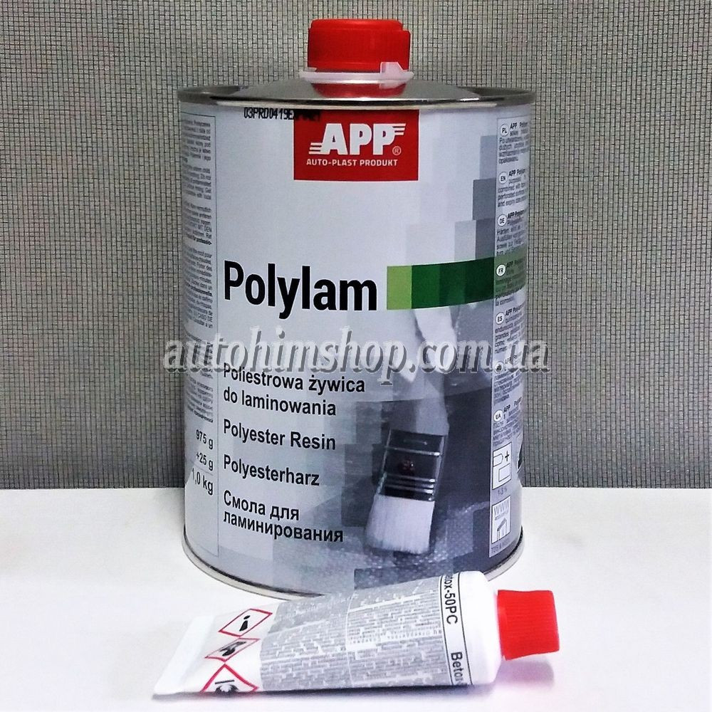 Поліефірна смола для ламінування APP Polylam 975+25г, ціна 483 грн — Prom.ua (ID#1483350903)