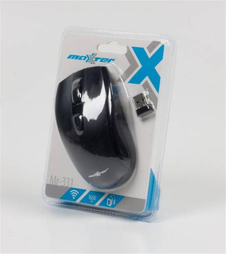Купить Мышь Maxxter Mr-331, беспроводная, USB, черная, цена 204 ₴ — Prom.ua (ID#1483915581)