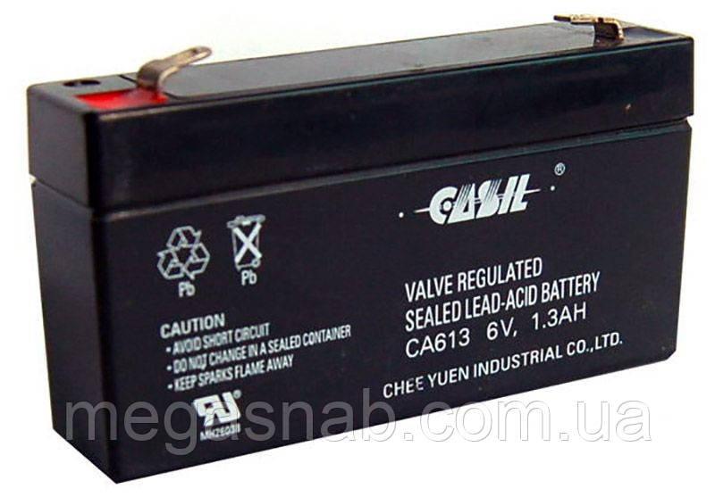 Аккумулятор Casil свинц.-кисл. 6V 1.3Ah CA613 (ID#1484404510), цена ...