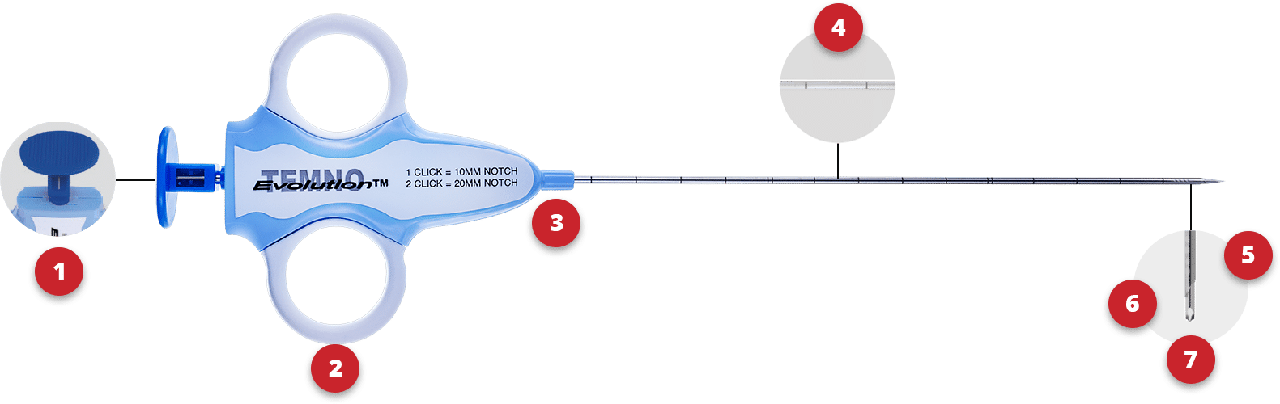 Полуавтоматическое устройство для биопсии мягких тканей Temno Evolution ...