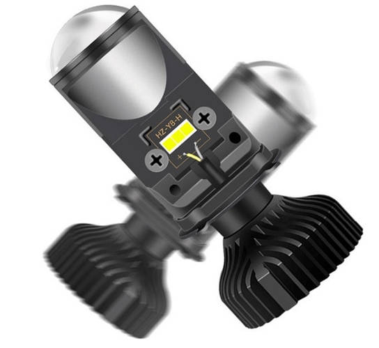 Світлодіодні Led Лампи Y6 H4 mini led lens Y6D Bi-Led H4 15000 Lm 6000 ...