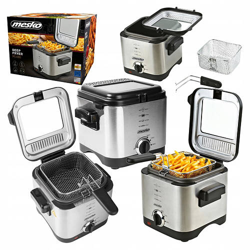 Фритюрниця Mesko MS 4910 (1.5 л, 900Вт, Польща) (ID#1485038355), ціна ...