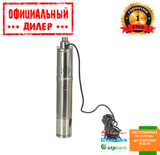 Насос погружной скважинный шнековый NOWA 4DS 1100-16550 (1.1 кВт, 50 л ...