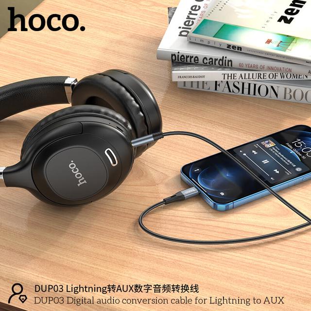 Аукс Шнур для Айфона HOCO 3.5 To Lightning IPhone Black Оригинал ...