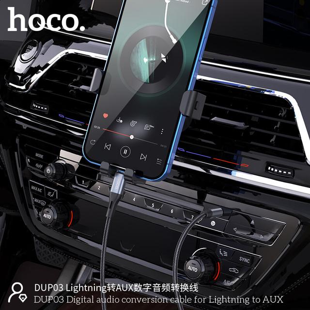 Аукс Шнур для Айфона HOCO 3.5 To Lightning IPhone Black Оригинал ...