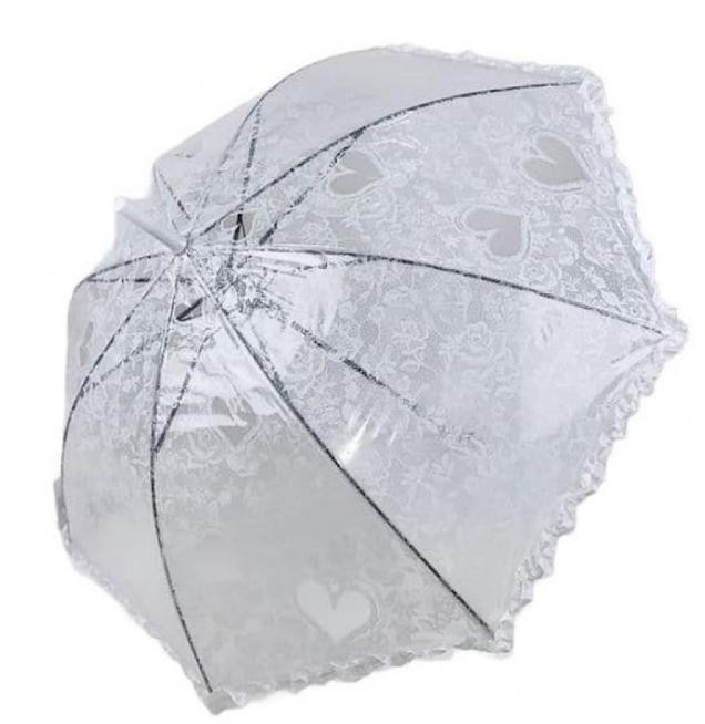 Зонт Зонтик Детский с Рюшами Белый для Девочек 5-10 Лет — Купить ...