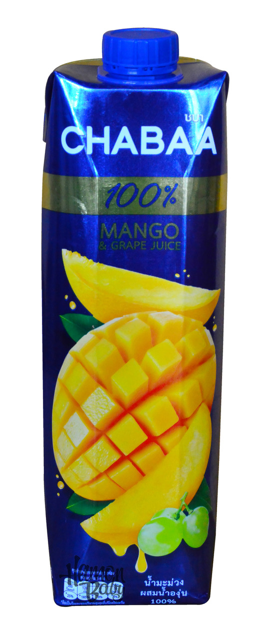 Сік манго і винограду 100%, 1 л, ТМ Chabaa, Таїланд, ціна 140 грн ...