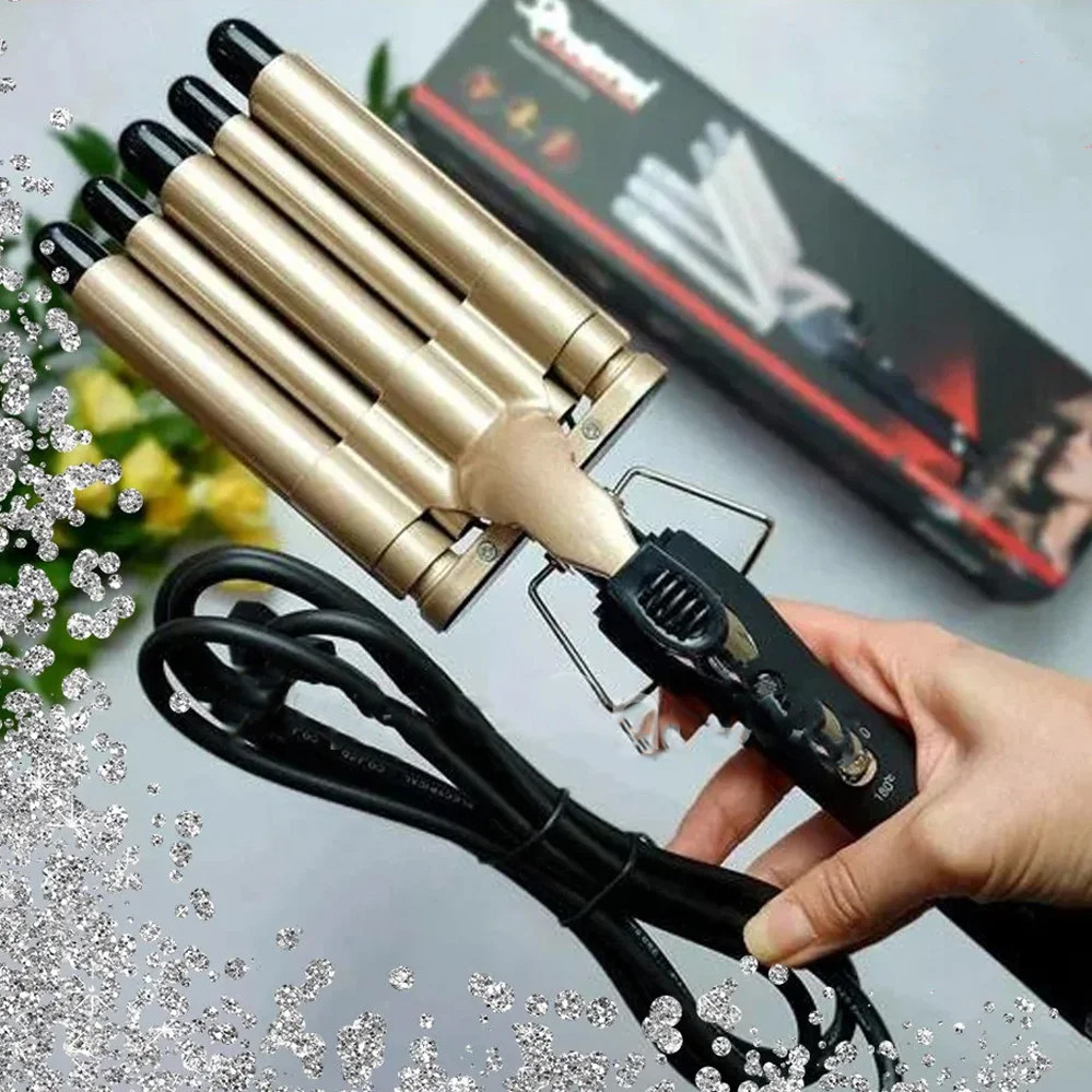 Плойка для Волос Пять Волн Geemy GM-2933. Щипцы Стайлер для Укладки ...