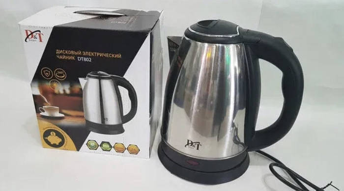 Електрочайник Domotec DT-802/2.0 л чайник електричний металевий (ID#1485290273), цена: 299 ...
