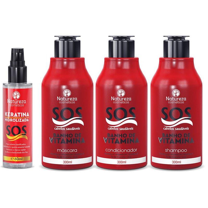Набор Natureza SOS Banho de Vitamina (шампунь, кондиционер, маска ...