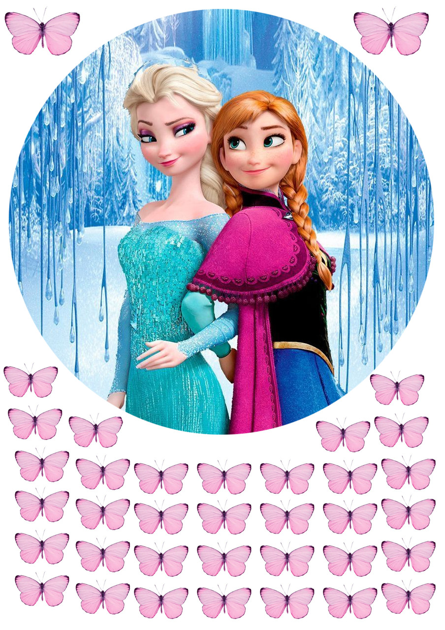 Купити Вафельна картинка для тортів Modecor Холодне серце 5, ціна 40 грн - Prom.ua (ID# 293805277)