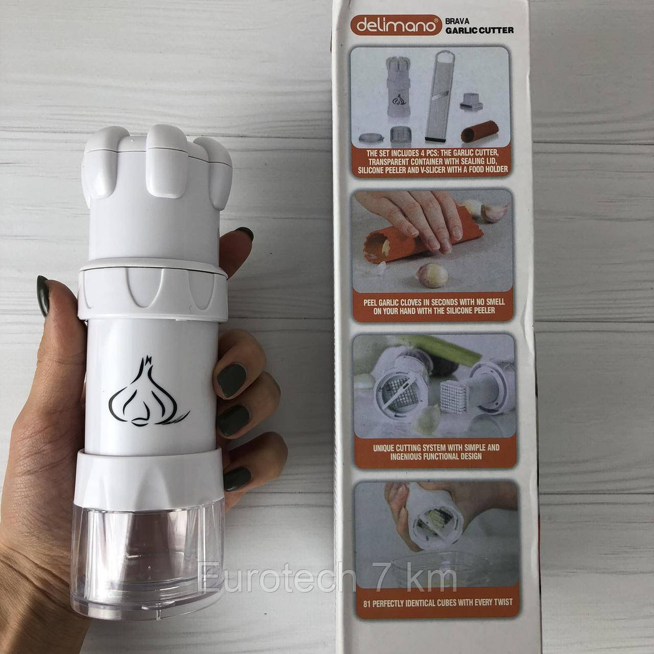 Мельница Измельчитель для Чеснока Чеснокодавилка 4 в 1 — Купить ...