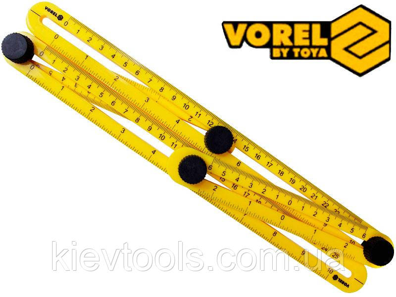 Шаблон -лінійка VOREL 18470 для Перенесення Вимірювань 310 Х 175 Х 25 ...