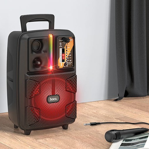 Колонка Караоке Портативная с Микрофоном Беспроводная Bluetooth HOCO ...