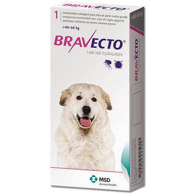 Жевательная таблетка Bravecto Бравекто от блох и клещей для собак 40 ...