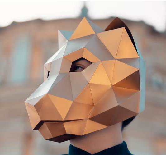 Papercraft маска "Лев" 3D +Акция, цена 220 грн — Prom.ua (ID#1490035219)