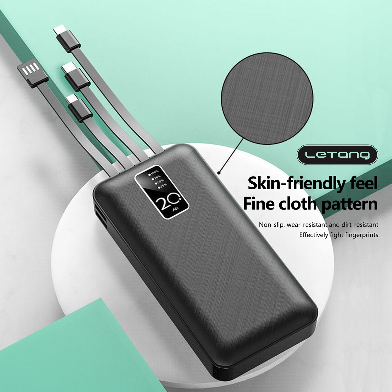 Повер банк (powerbank) Letang LT-S160 - 20000 ma, 2,1A с встроенными ...