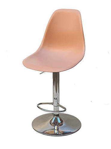 Купить Стул барный Nik Bar CH - Base розовый 64, хромированная база с ...