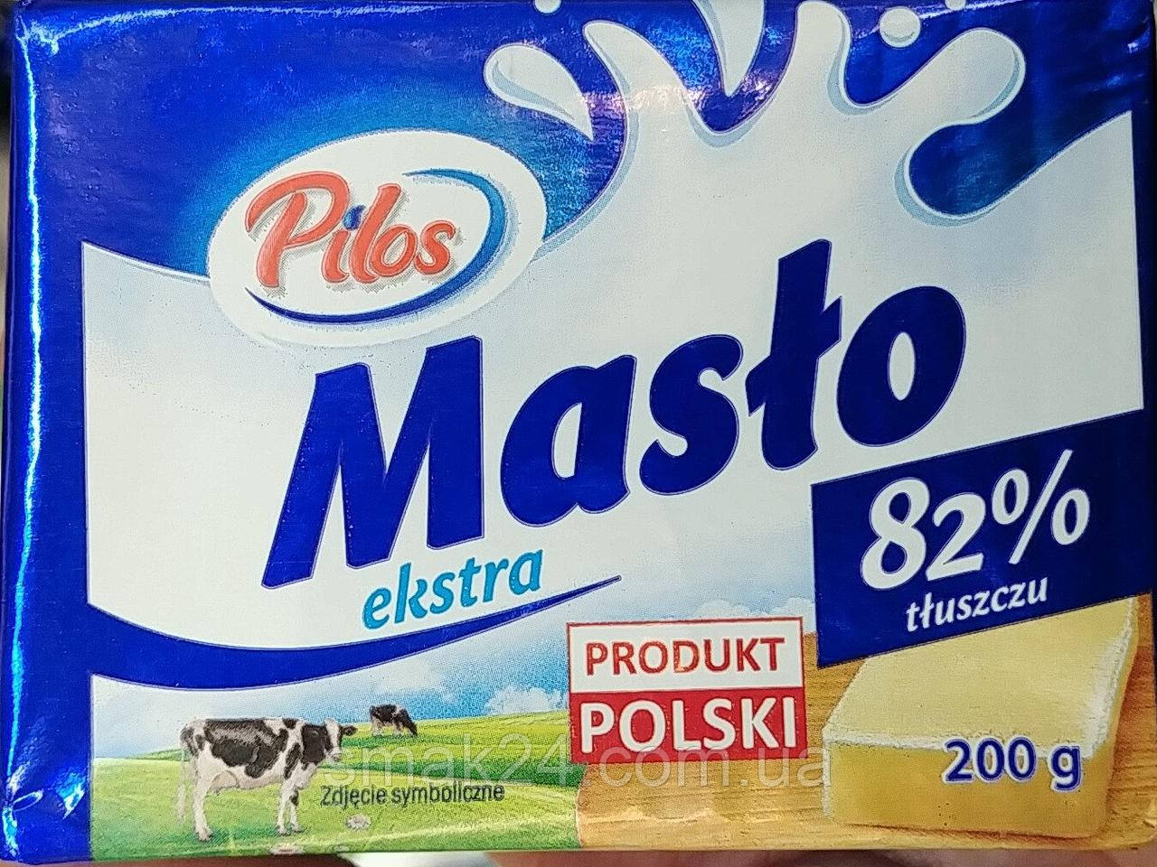 Олія вершкове 82% Pilos Maslo Ekstra 200 г Польща: продаж, ціна у ...